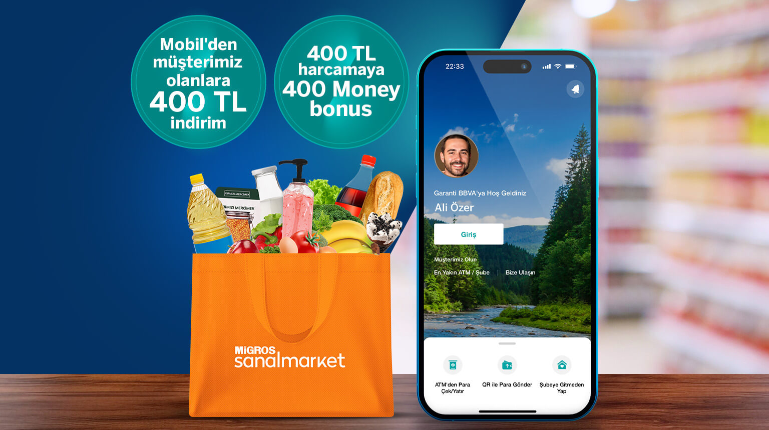 Müşteri Ol Migros Sanal Market Kampanyası | Garanti BBVA