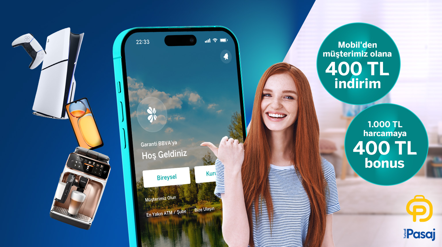 Müşteri Ol Turkcell Pasaj Kampanyası | Garanti BBVA