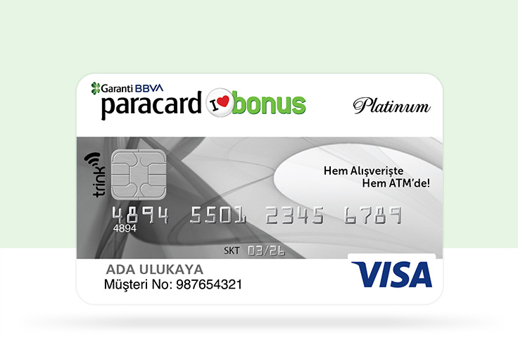 Paracard Bonus | Banka Kartı | Garanti BBVA